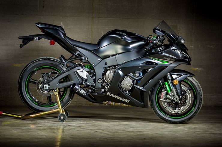 2016 ZX10R Black GP Slip On – Shop M4 Exhaust