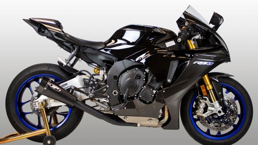 2015-2024 Yamaha R1 Black RM1 Half System – Shop M4 Exhaust