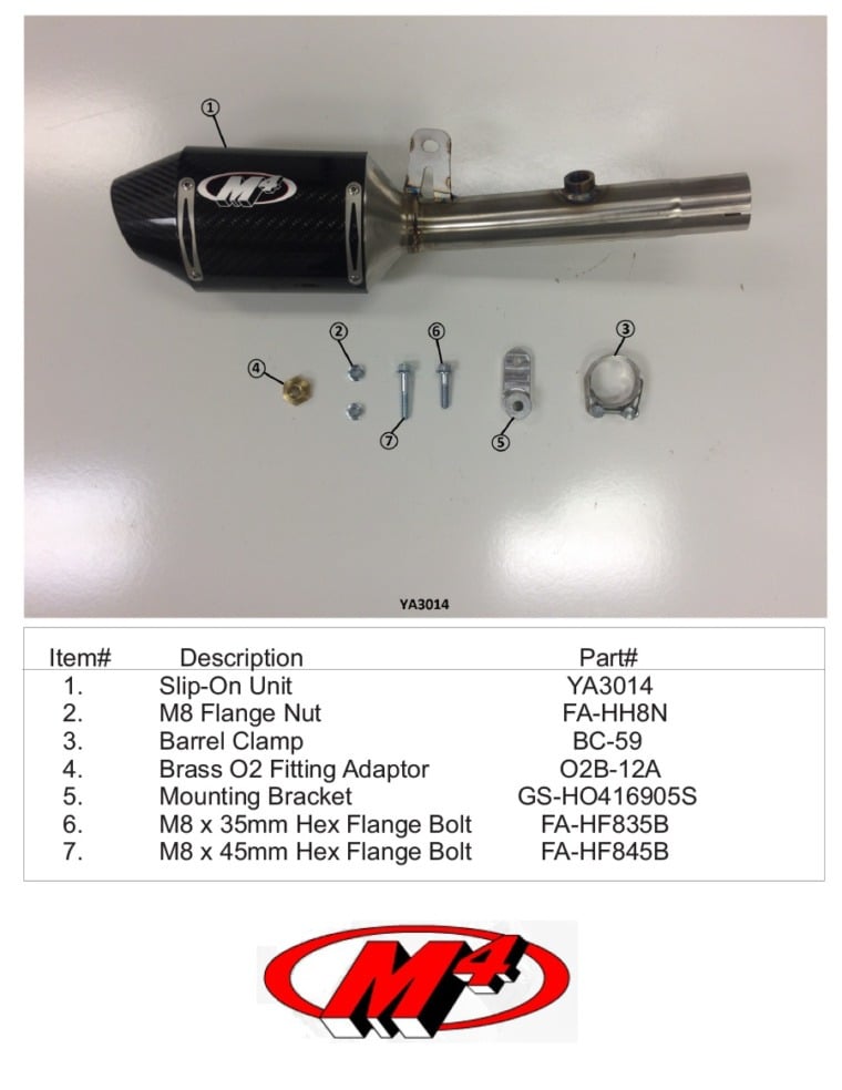 2015-17 Yamaha R3 Slayer Slip On – Carbon – Shop M4 Exhaust