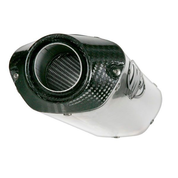 M4 Undertail Titanium Muffler end view – Shop M4 Exhaust